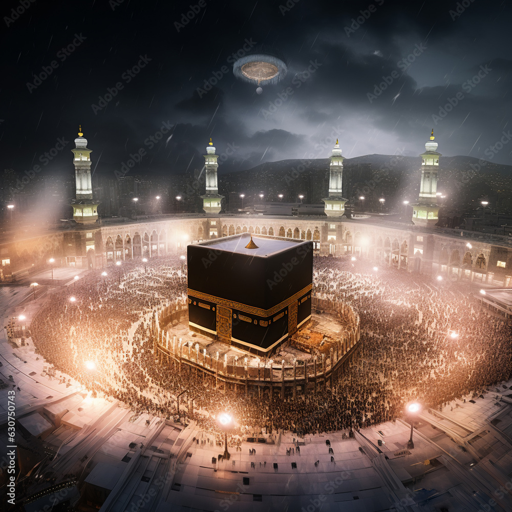 Beautiful kaaba hajj piglrimage in mecca Stock Photo | Adobe Stock