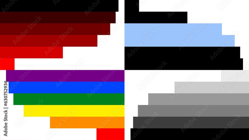 Rainbow Bars Transition Stock Template | Adobe Stock