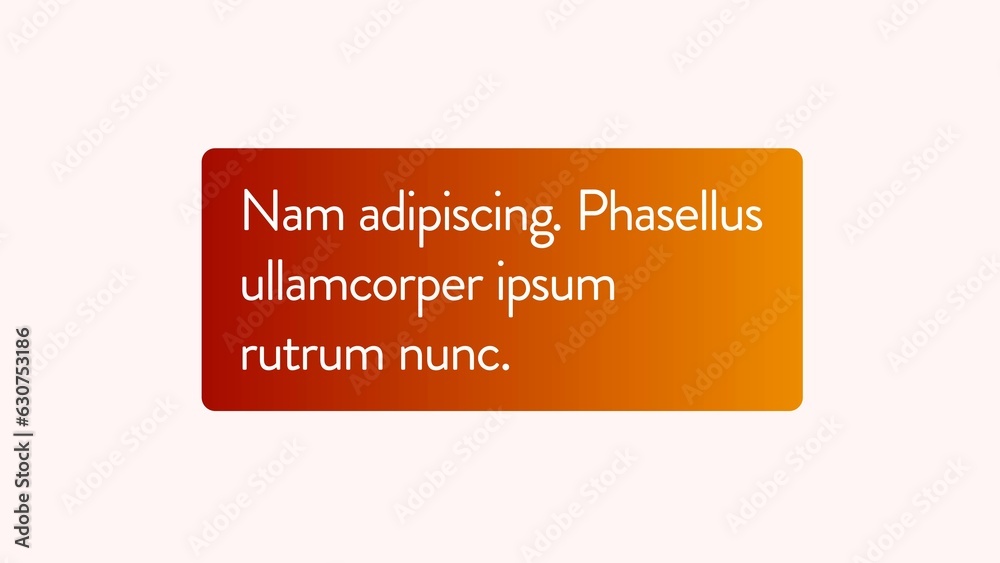 Text Block Animation with Gradient and Flat Background Stock Template | Adobe Stock