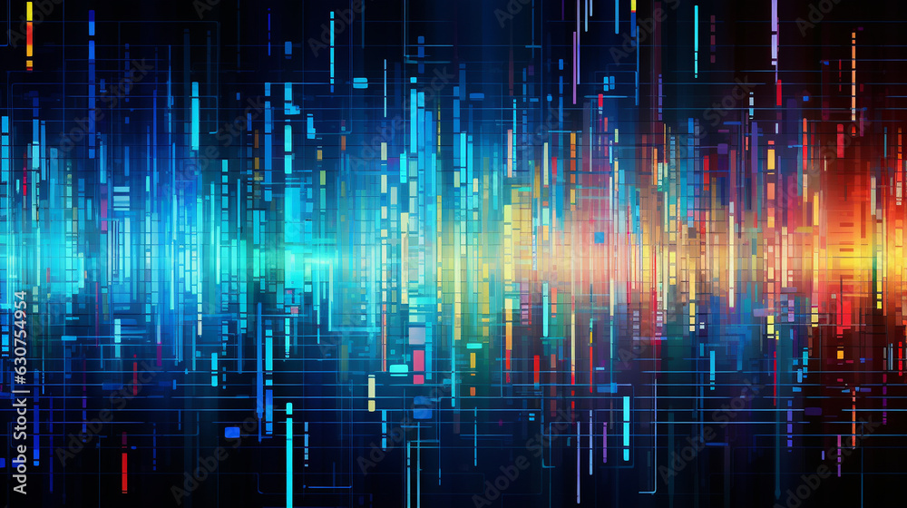 Dynamic video background, Video technology glitch background, a ...