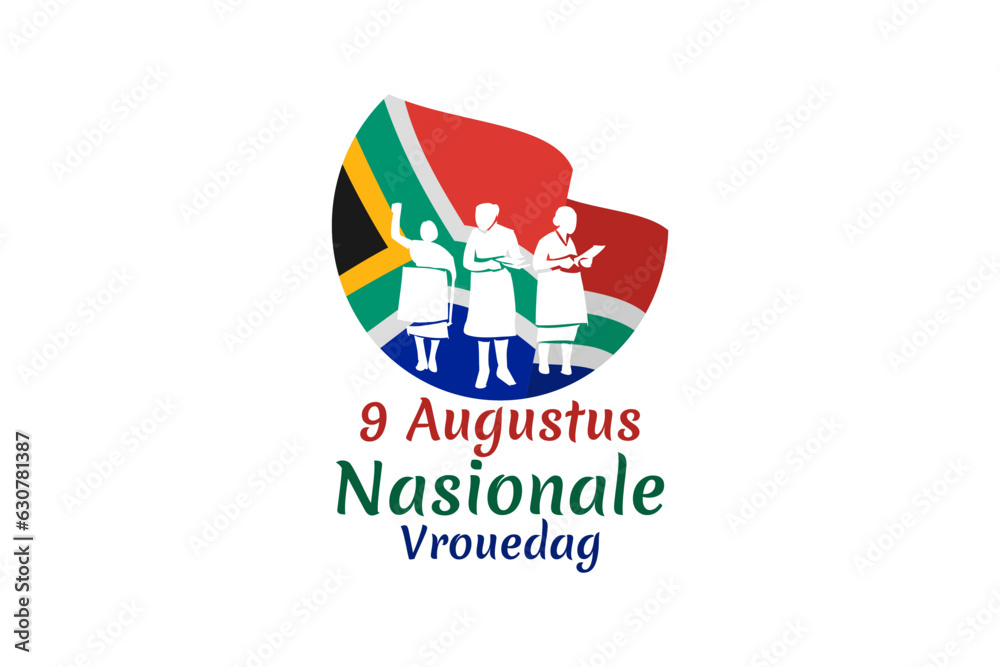 Vecteur Stock Translation: August 9. National Women's Day. National ...