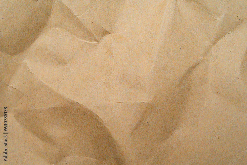Recycle Paper Texture background. Crumpled Old kraft paper abstract ...