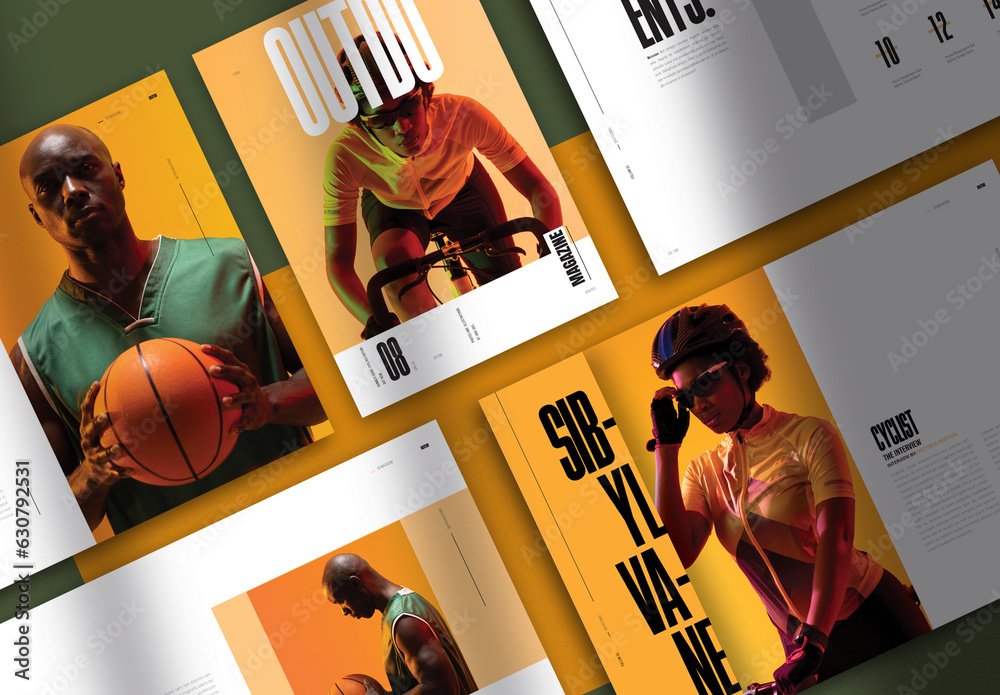 Modelo de Sports Magazine do Stock | Adobe Stock
