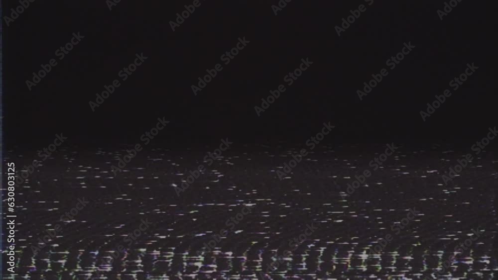Video Stock Digital Glitch Distortion Old VHS Glitches Static Noise ...