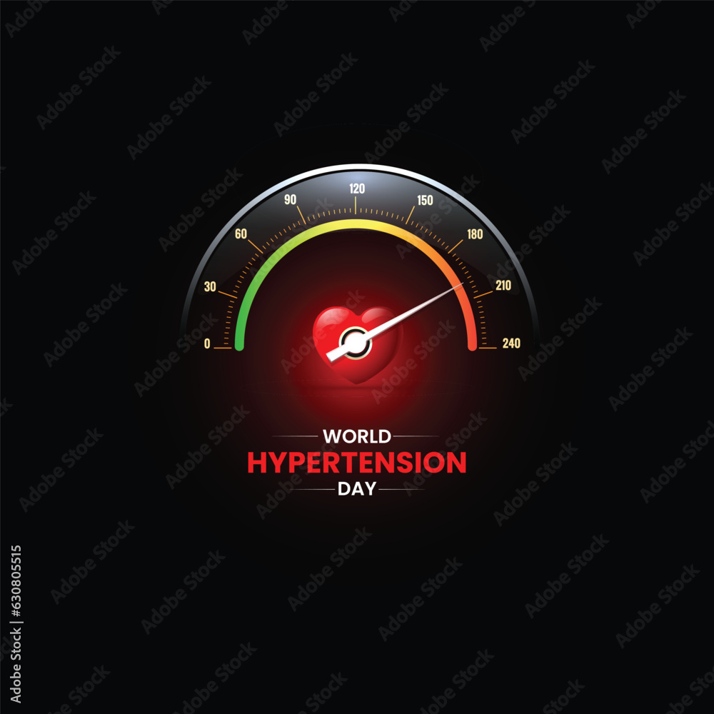 World Hypertension Day. Health raise awareness concept for banner ...