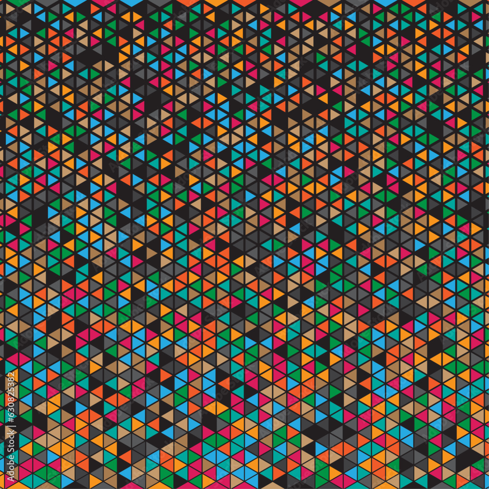 Abstract background with multi colour pattern ornament. box confetti ...