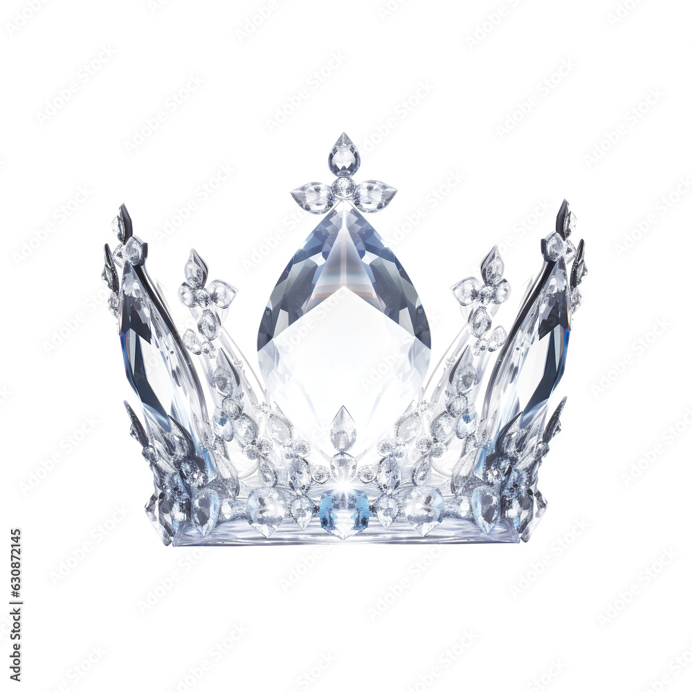 Crystal crown isolated, crystal crown on a transparent background, png ...