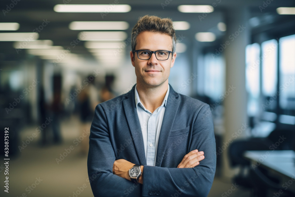 Leader in Innovation: High-Resolution Portrait of a Young Tech CEO ...