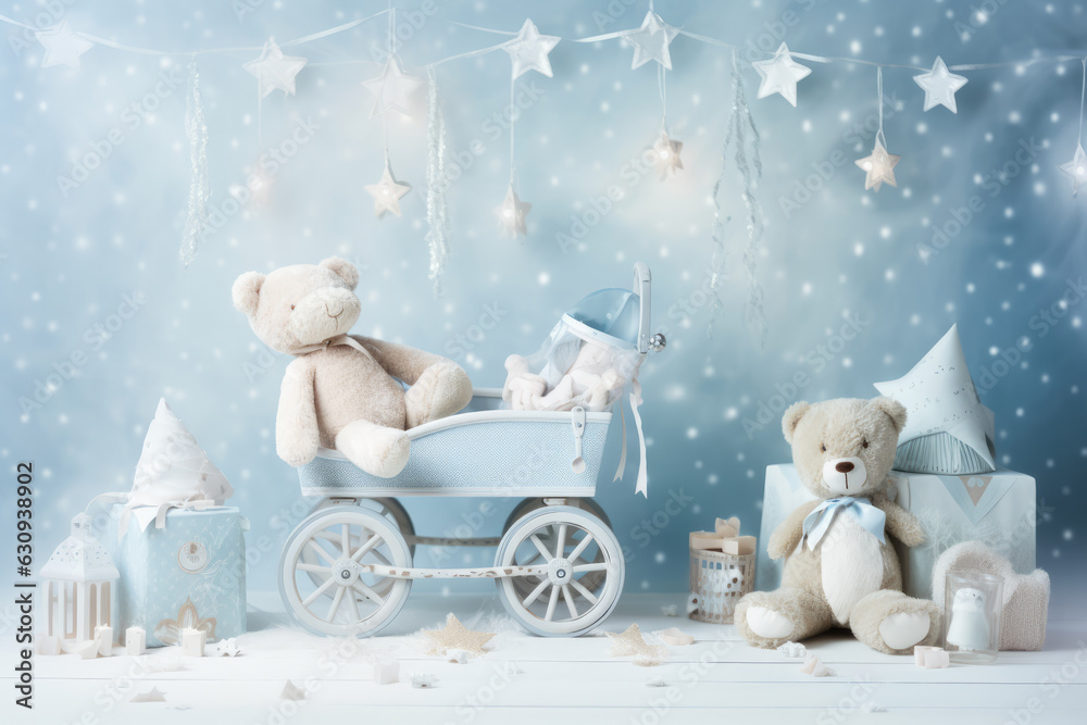 Welcome Baby Boy Abstract Background Stock Illustration | Adobe Stock