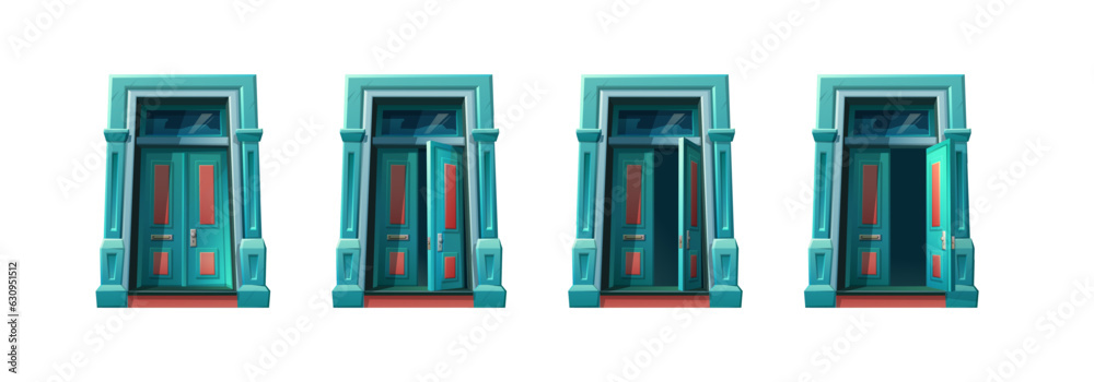 Vector cartoon style icon illustrations. Sprite animation for 2d game ...