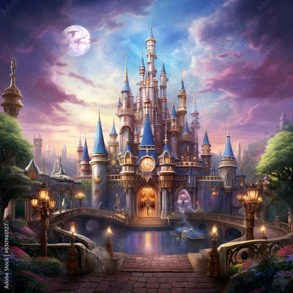 The castle was brought to life under the pencil, transformed into a ...