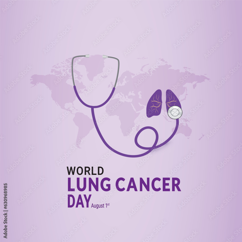 World Lung Cancer day is observed every year on August 1.The Day Poster ...