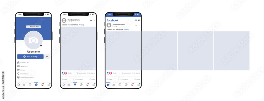 Mumbai, 04 August, 2023: Facebook Post mockup template on an apple ...