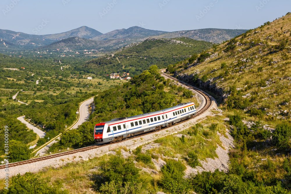 Commuter train with tilting system of Croatian Railways Hrvatske ...