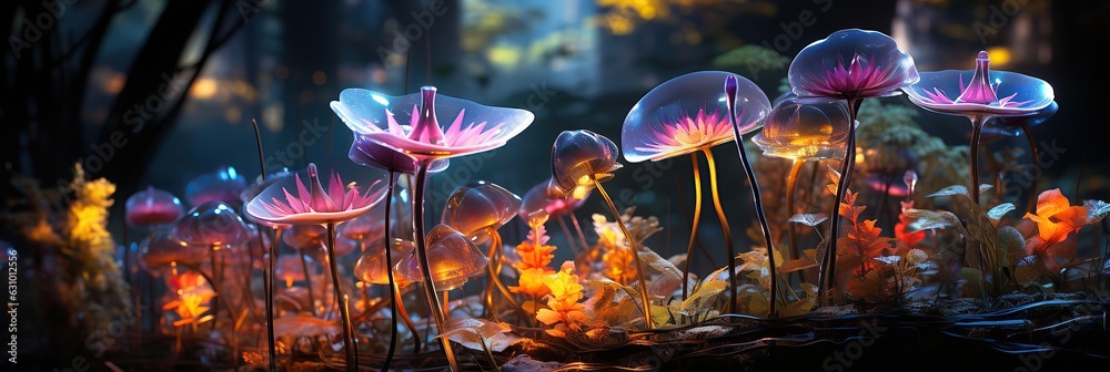 Cyber nature, formations of digital circuit patterns, motherboards ...