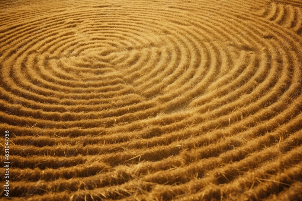 Enigmatic crop circles texture background, intricate and puzzling crop ...
