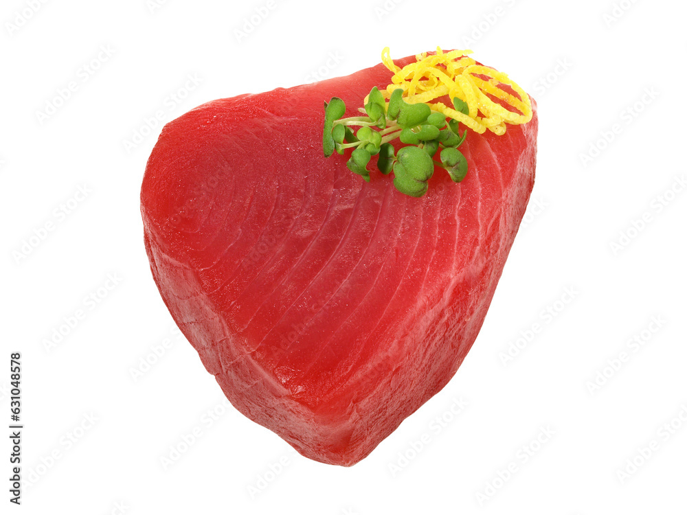 Tuna Fish Fillet Steak on Transparent PNG Background Stock Photo ...