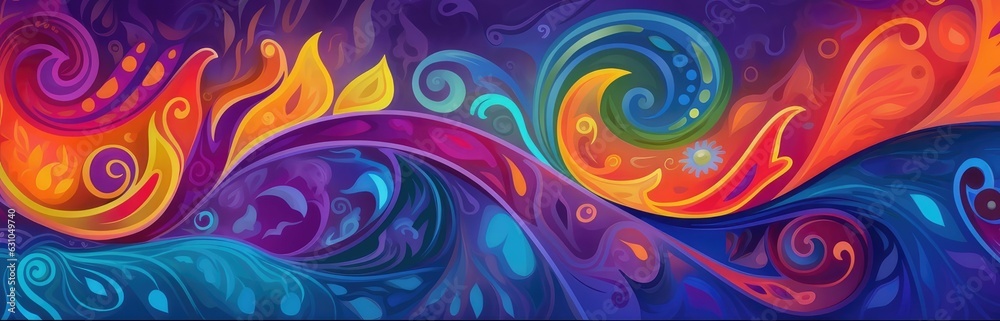 Latin waves, patterns and colors, National Hispanic Heritage Month ...