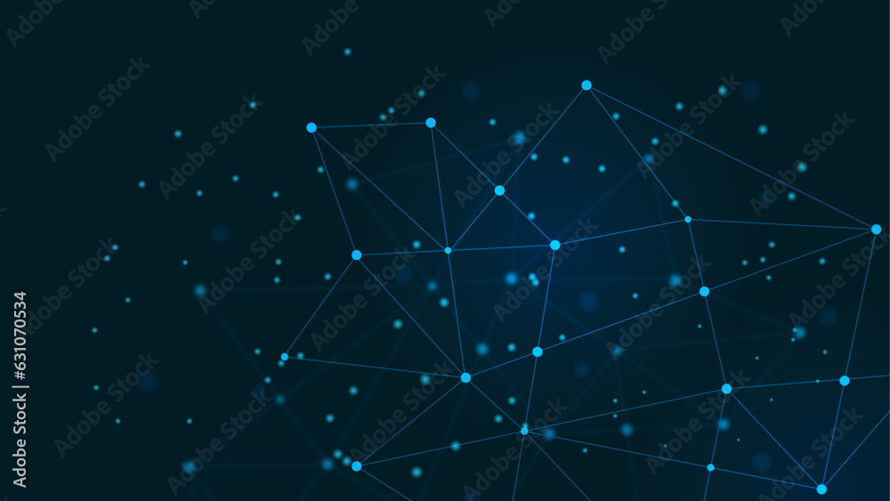 abstract blue background, advanced networking Stock Vector | Adobe Stock