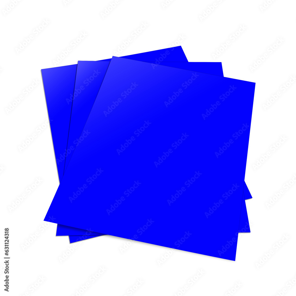 Blue Reports blank template for presentation layouts and design. 3D ...