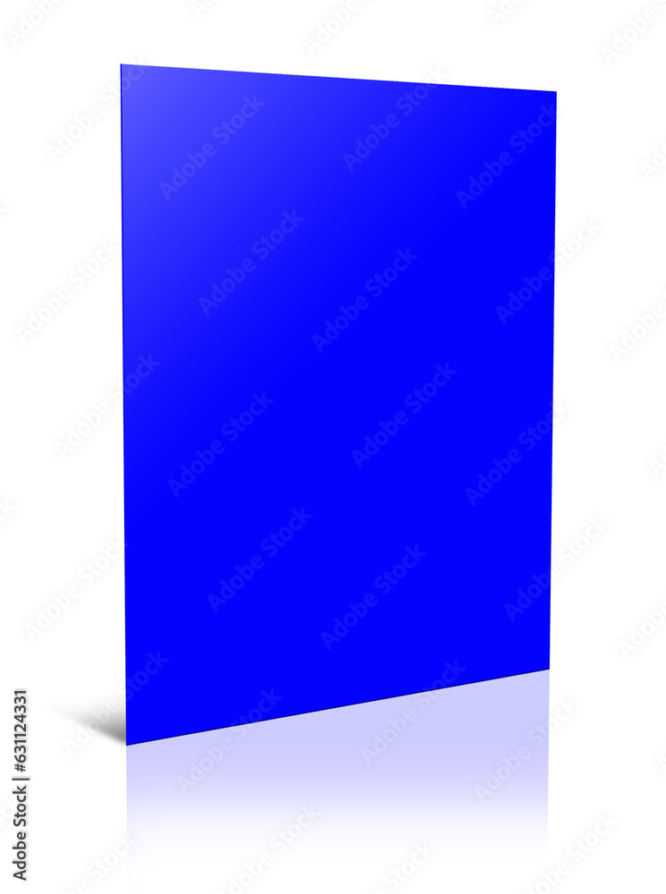 Blue Reports blank template for presentation layouts and design. 3D ...