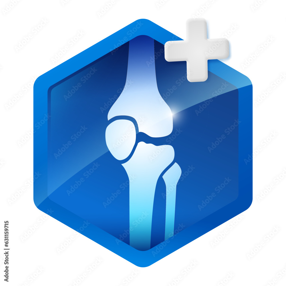 orthopedics logo or symbol of a specialized orthopedic hospital. Health ...