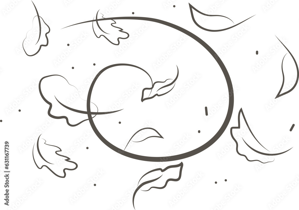 Wind blow set in line style.Wave flowing illustration with hand drawn ...
