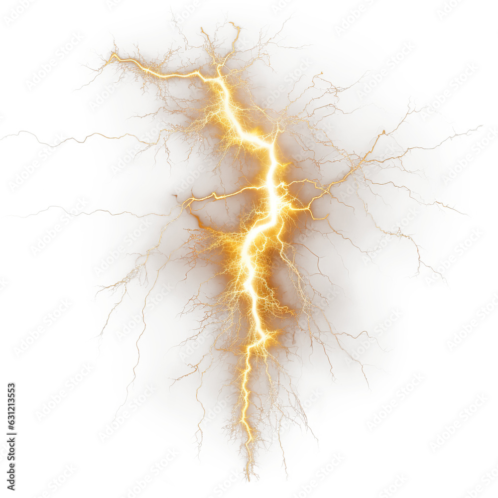 Lightning Strike and Thunder Clipart PNG isolated on Transparent ...