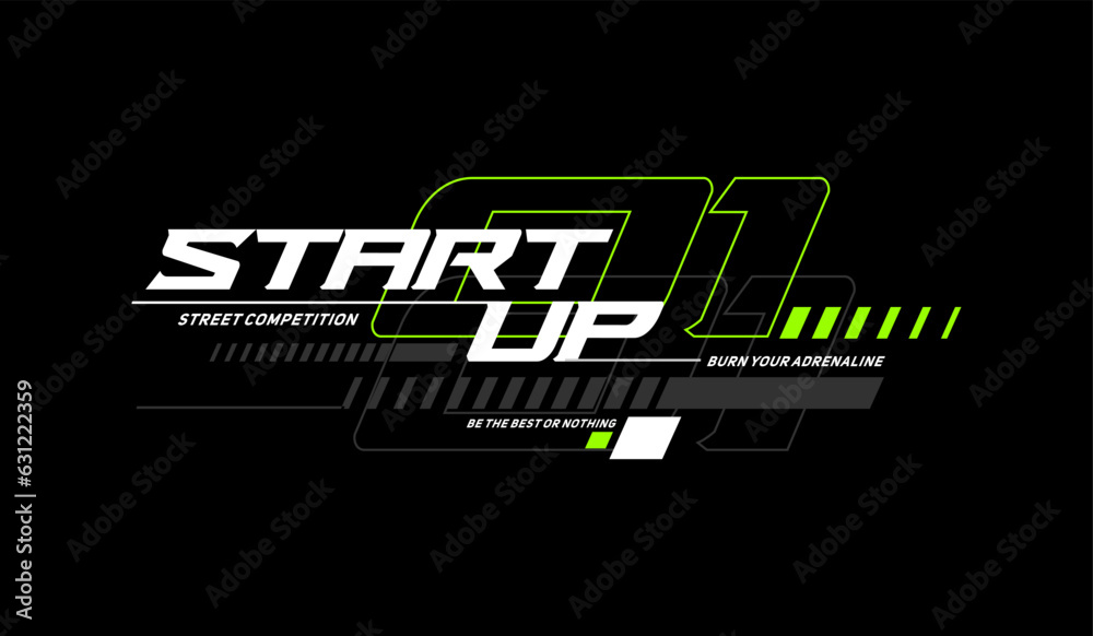Start up, abstract typography motivational quotes modern design slogan ...