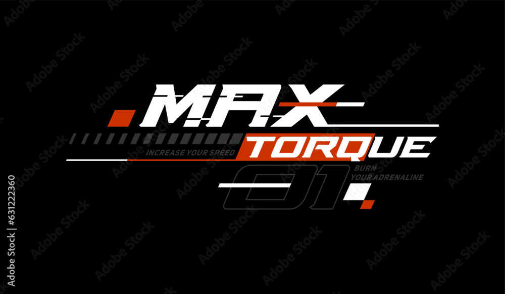 Maximum torque, abstract typography motivational quotes modern design ...