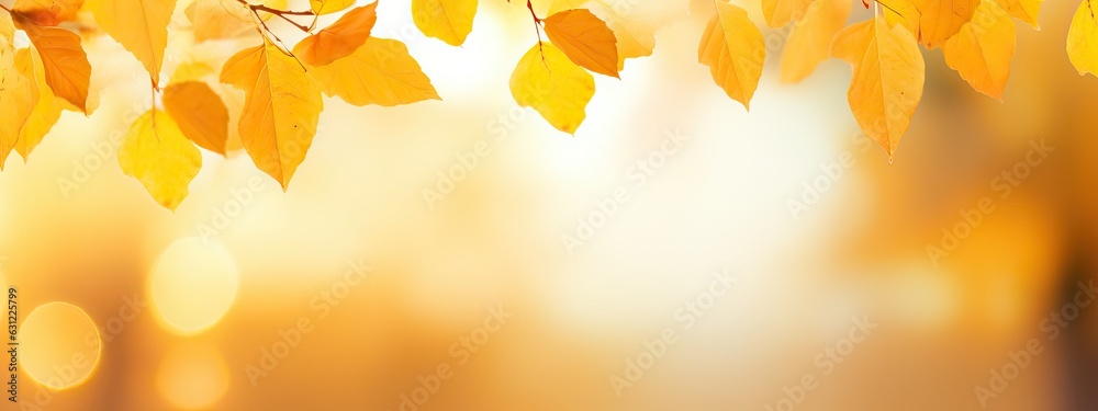 Beautiful blurred gentle universal natural light autumn background with ...