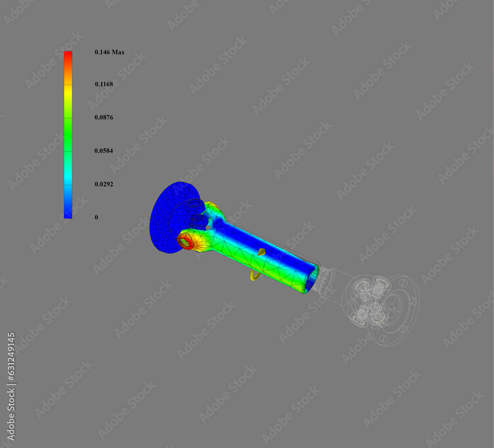 FEM analysis, finite element method analysis, Cardan shaft is based on ...