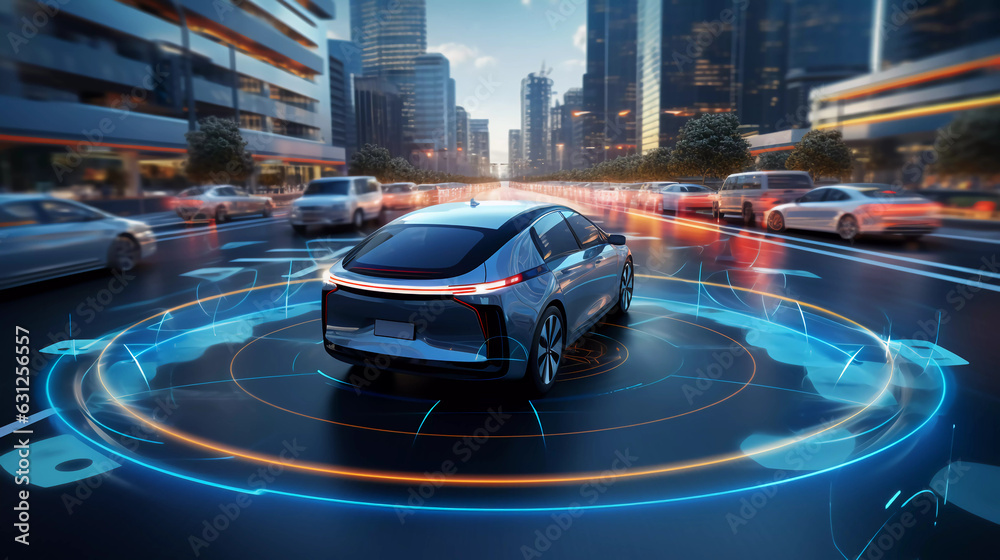 autonomes driving concept Stock Photo | Adobe Stock