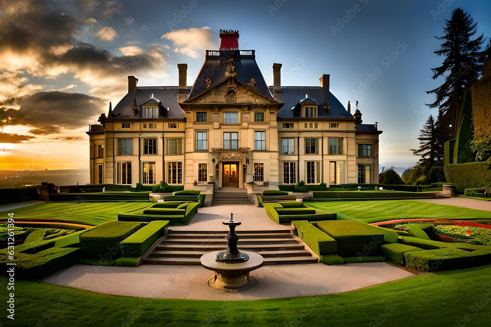 Pittock Mansion exterior a French Renaissance-style château used to be ...