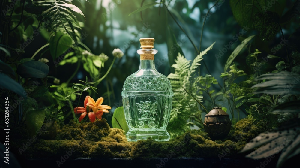 A vibrant aquarium of glass and cork, alive with plants and flowers ...