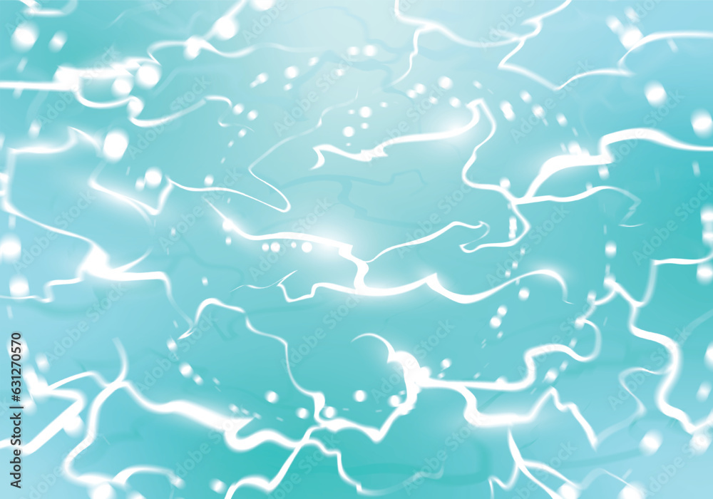 Water surface texture background with sunlight reflection on the waves ...