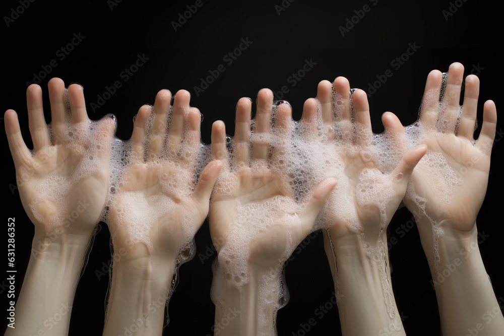 Intense depiction of obsessive-compulsive disorder (OCD) with repeated ...