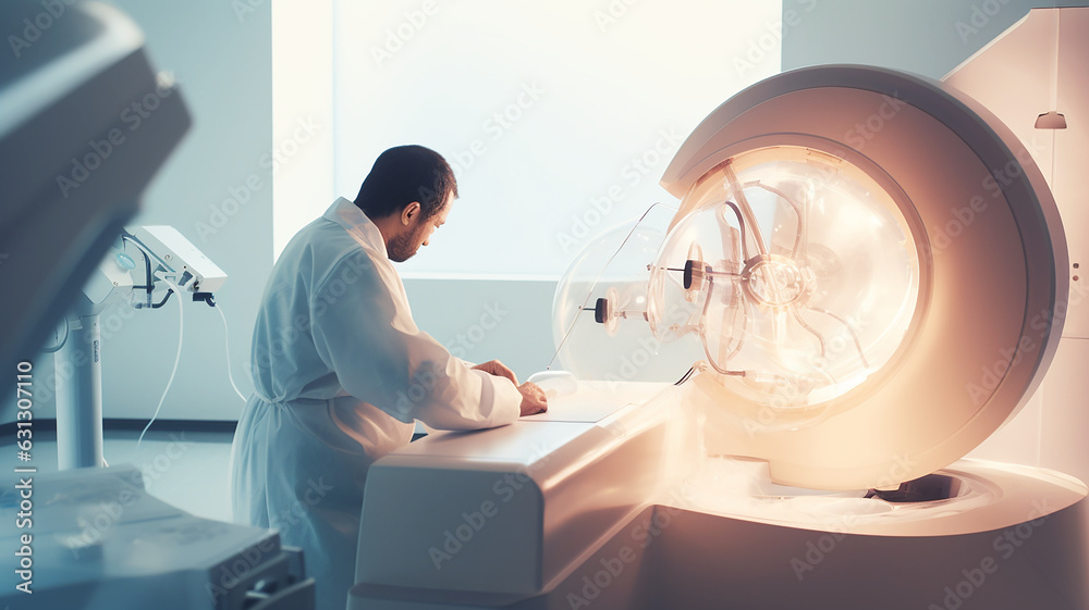 Future innovative digital lab diagnostic test in a high-tech medical ...