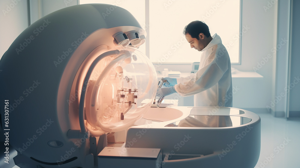 Future innovative digital lab diagnostic test in a high-tech medical ...