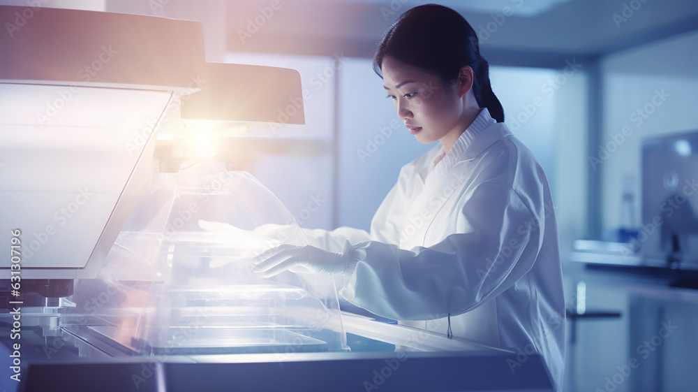 Future innovative digital lab diagnostic test in a high-tech medical ...