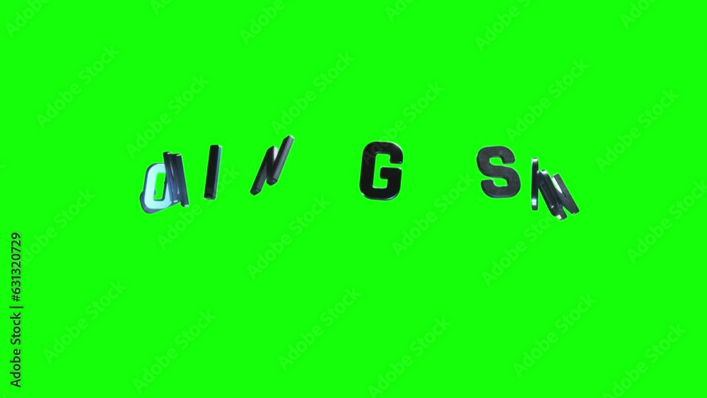 Coming Soon Motion Metallic Title Background Green Screen Chroma Key ...