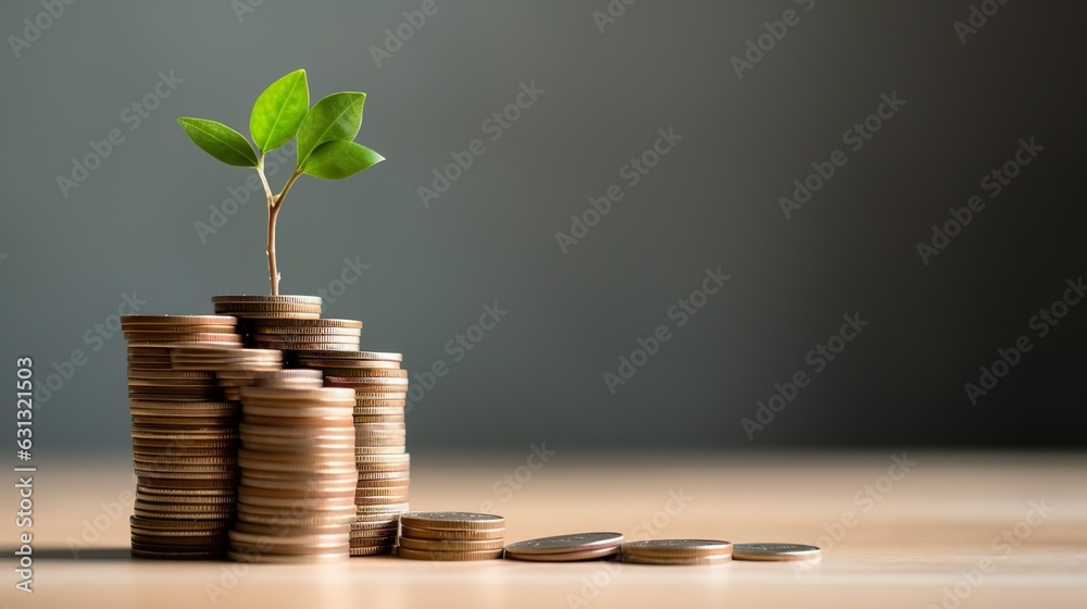 World environment day concept. circular economy renewable energy, money ...