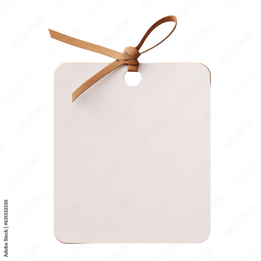 blank price tag isolated on transparent background cutout Stock Photo ...