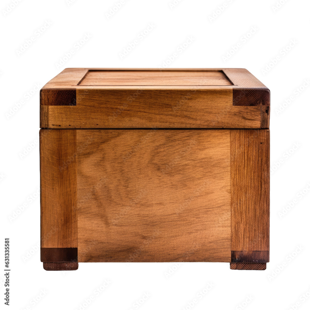 A versatile wooden box isolated on a transparent backround. Stock Photo ...