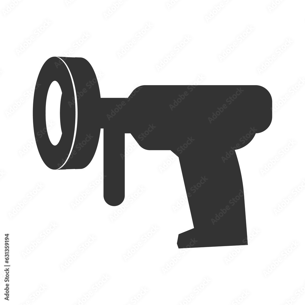 Vector illustration of car polisher icon in dark color and transparent ...