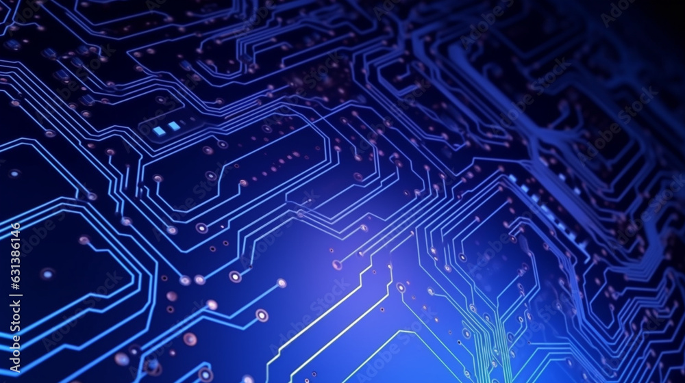 Circuit technology background with hi-tech digital data connection ...
