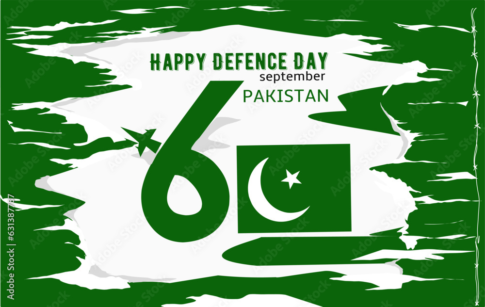 Pakistan defense day. Celebration concept. September 6.Template for ...