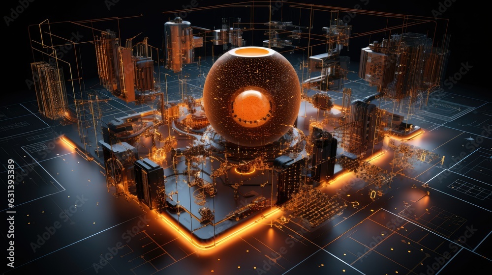 CPU Quantum Computer Processor, Generative AI Stock Illustration | Adobe Stock