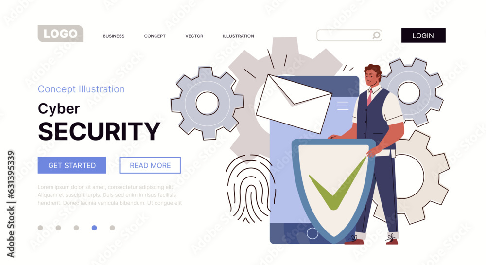 Shield in hands of cybersecurity specialist. Protect & Security. Data ...