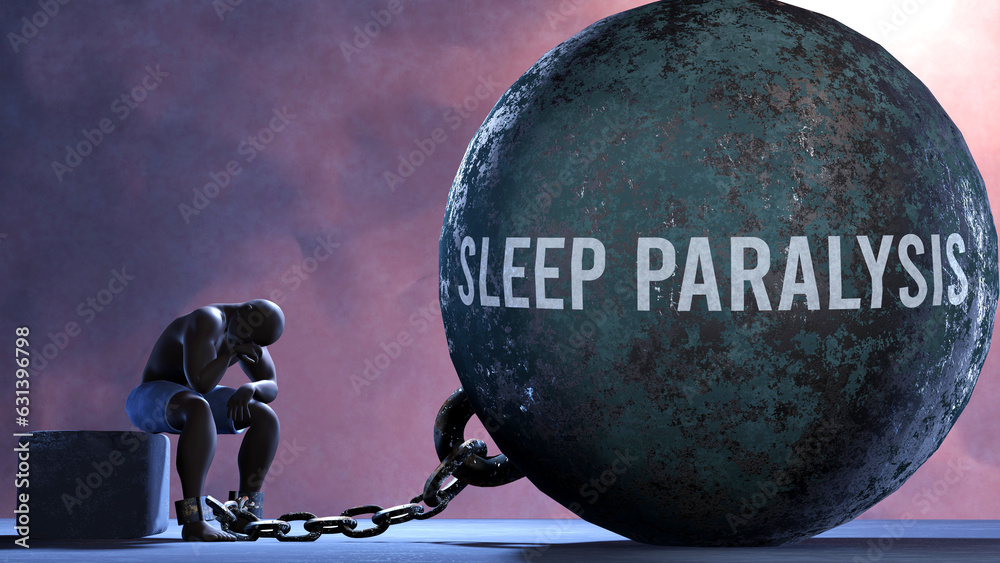 Photo & Art Print Sleep paralysis - a metaphor showing human struggle ...